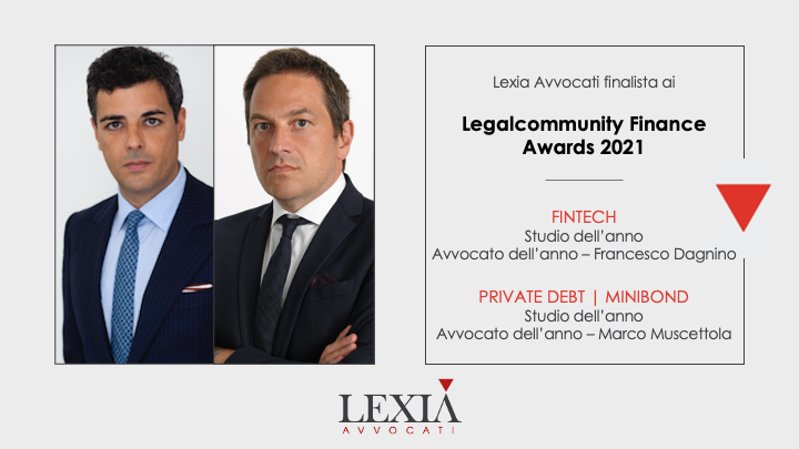 LEXIA Avvocati finalista ai Legalcommunity Finance Awards 2021 - LEXIA ...